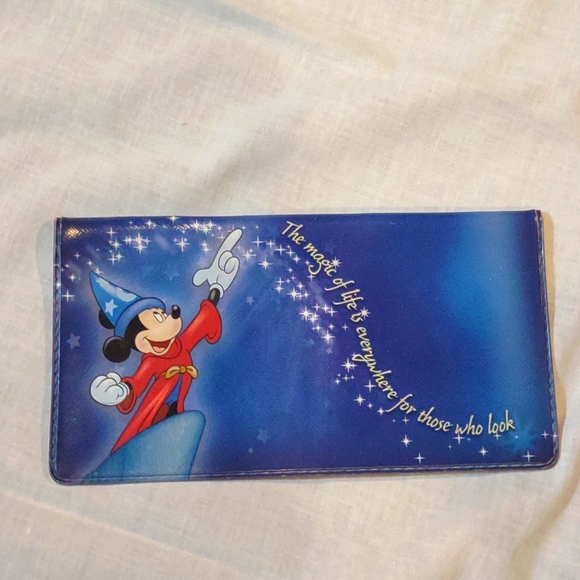 Disney | Accessories | Vintage Disney Mickey Mouse Check Book Cover ...